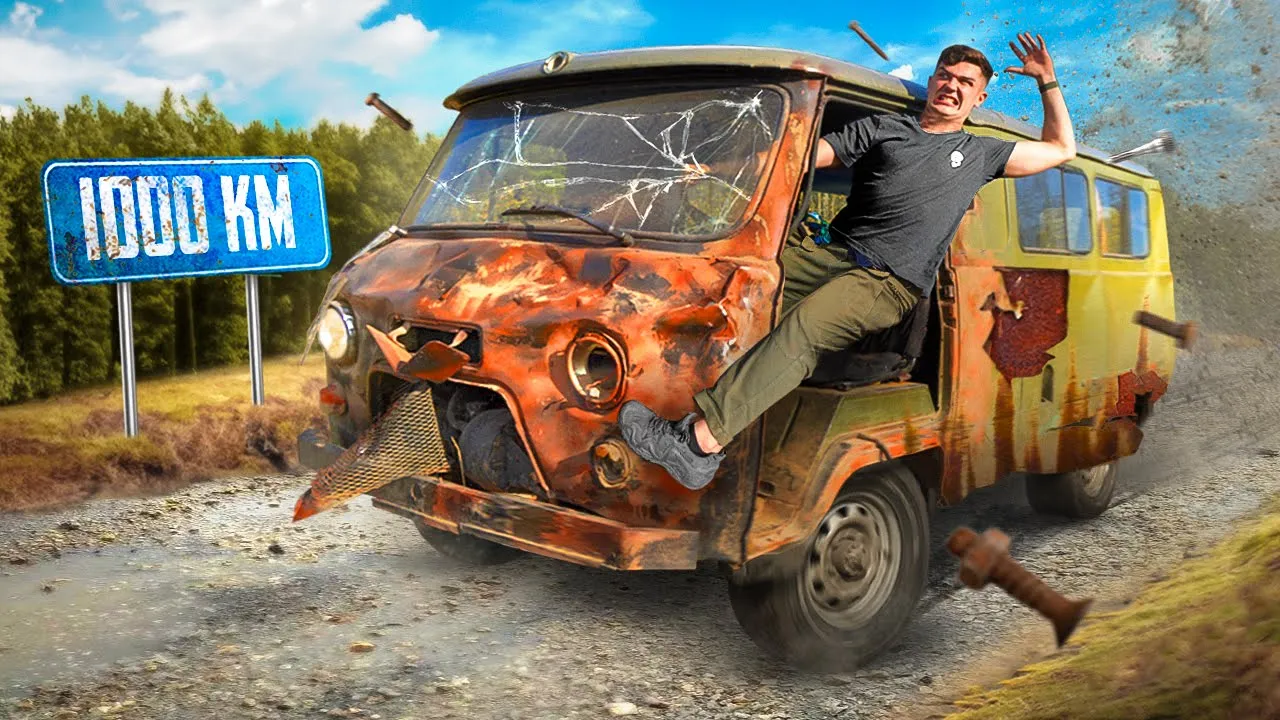 Driving 620 miles off-road in a Russian UAZ van!
