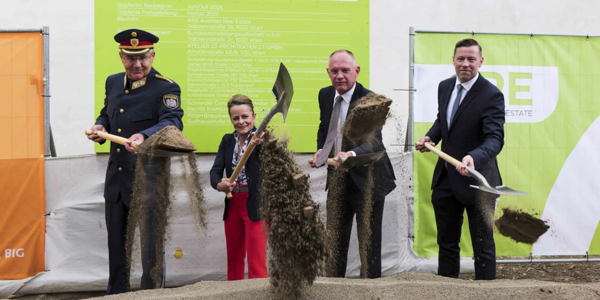 Alles unter einem Dach: Spatenstich für Sicherheitszentrum in Wien