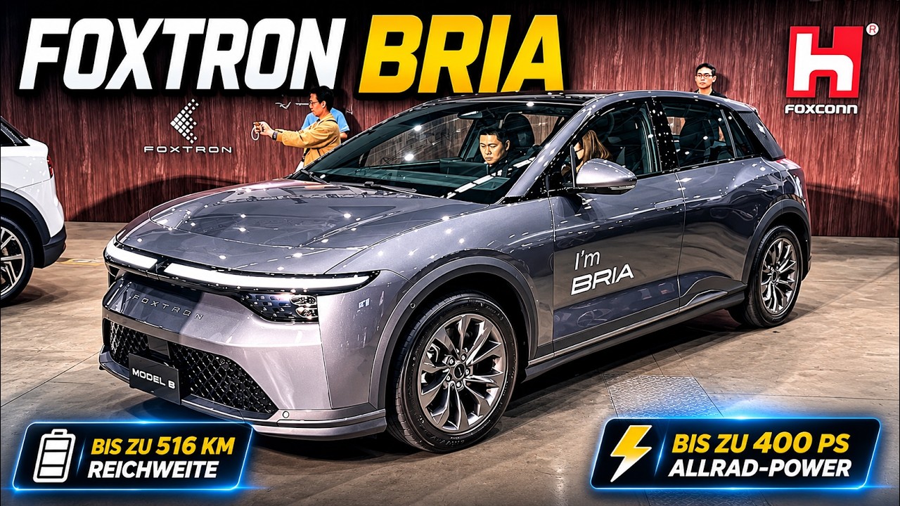 2026 Foxtron Bria startet mit bis zu 516 km Reichweite