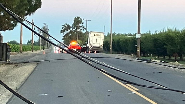 Multiple power lines down after two separate crashes