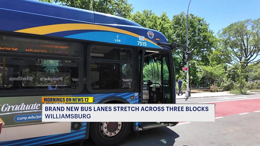 New bus lanes across three blocks in Williamsburg draws mixed reaction ...