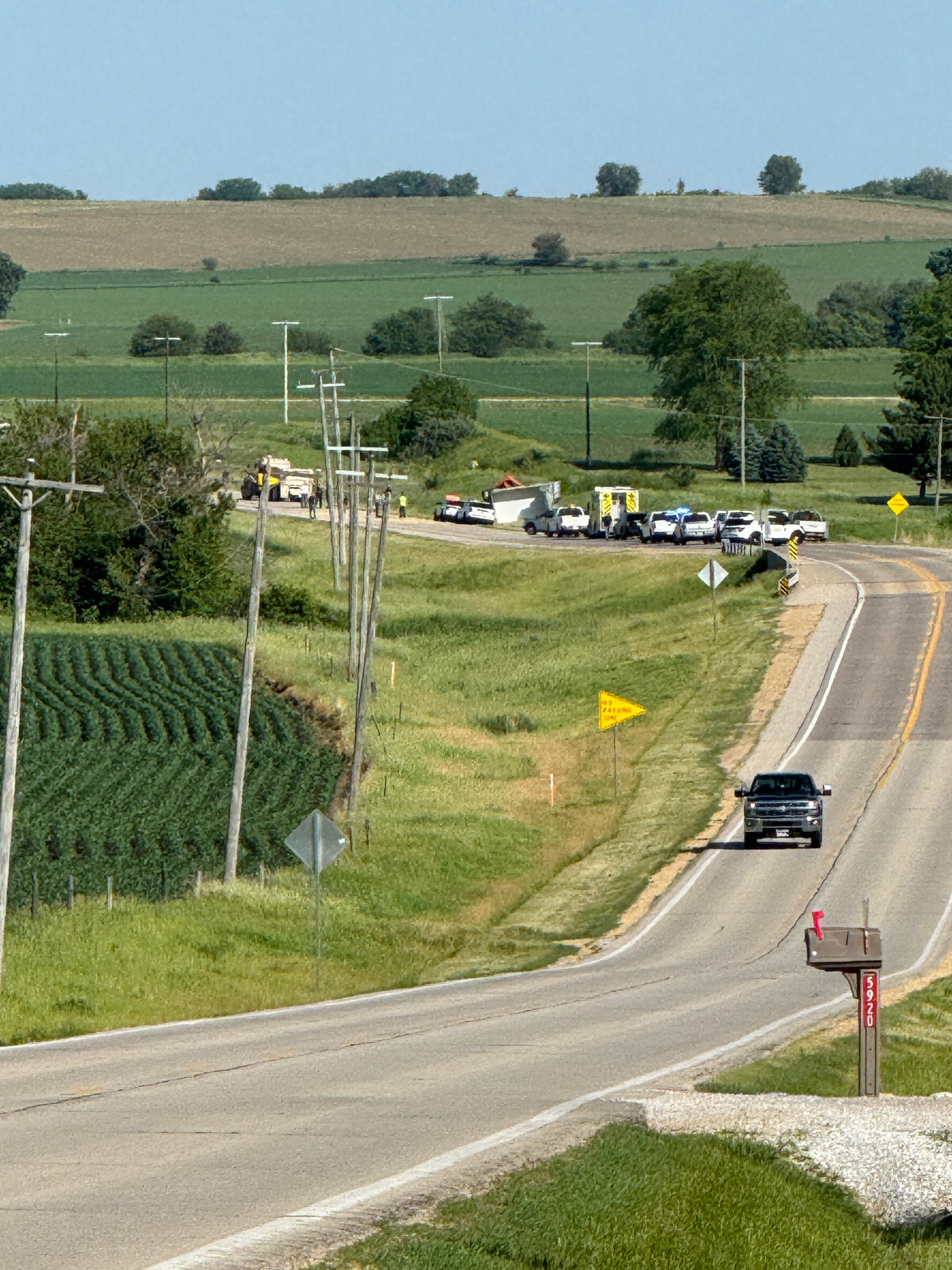 1 killed in dump truck crash