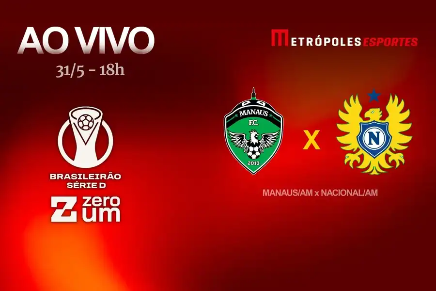 Metrópoles Esportes transmite Manaus-AM x Nacional-AM ao vivo pela Série D