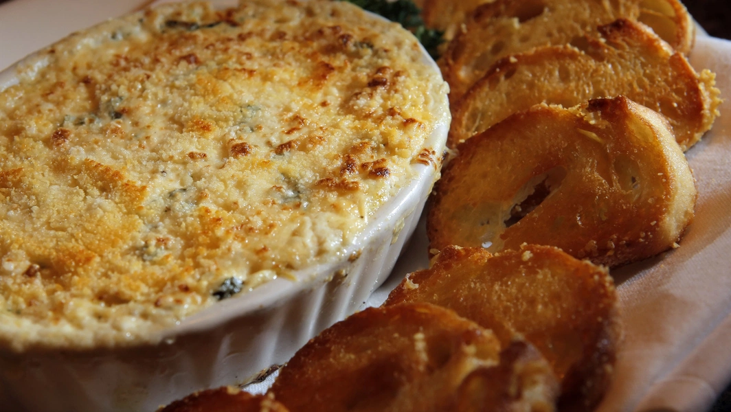 Spinach artichoke dip that wins every party