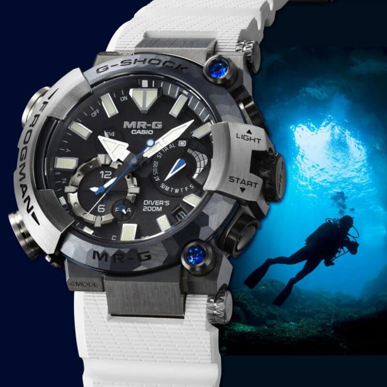 G-Shock Frogman MRG-BF1000EB-1A : une montre anniversaire alliant ...