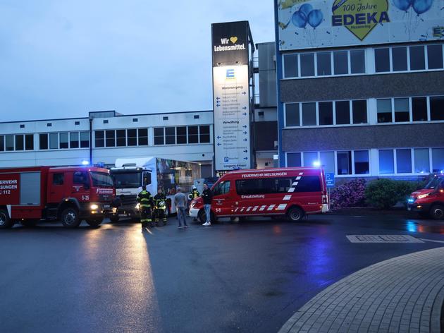 Giftiges Kohlenmonoxid im Melsunger Edeka-Lager: 50 Mitarbeiter betroffen