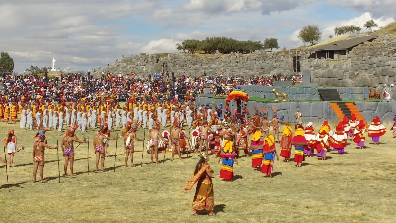 Inca celebration of the sun in Cusco Peru