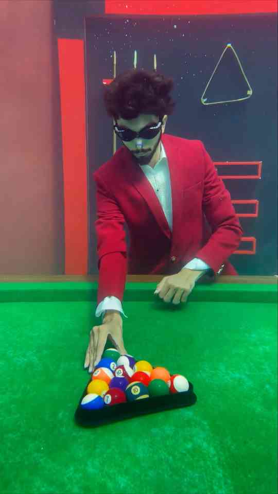 Playing billiards entirely underwater