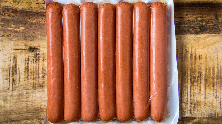 Turn your hot dogs into mashed potato boats for a more filling meal