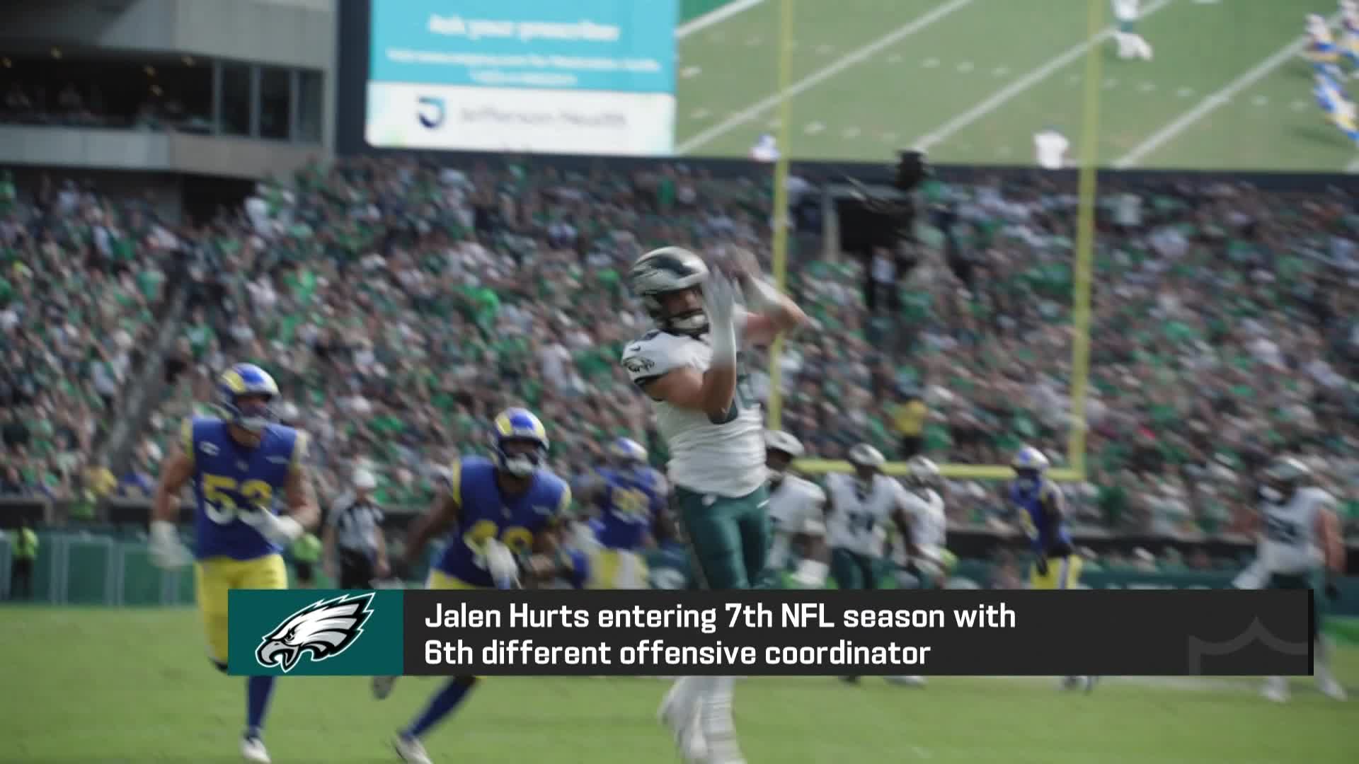 Eagles OC Sean Mannion describes working with QB Jalen Hurts