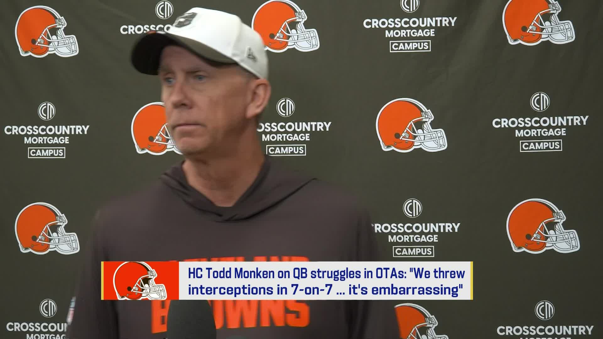 What do you make of Todd Monken's comments on his QB play in OTAs 'GMFB'