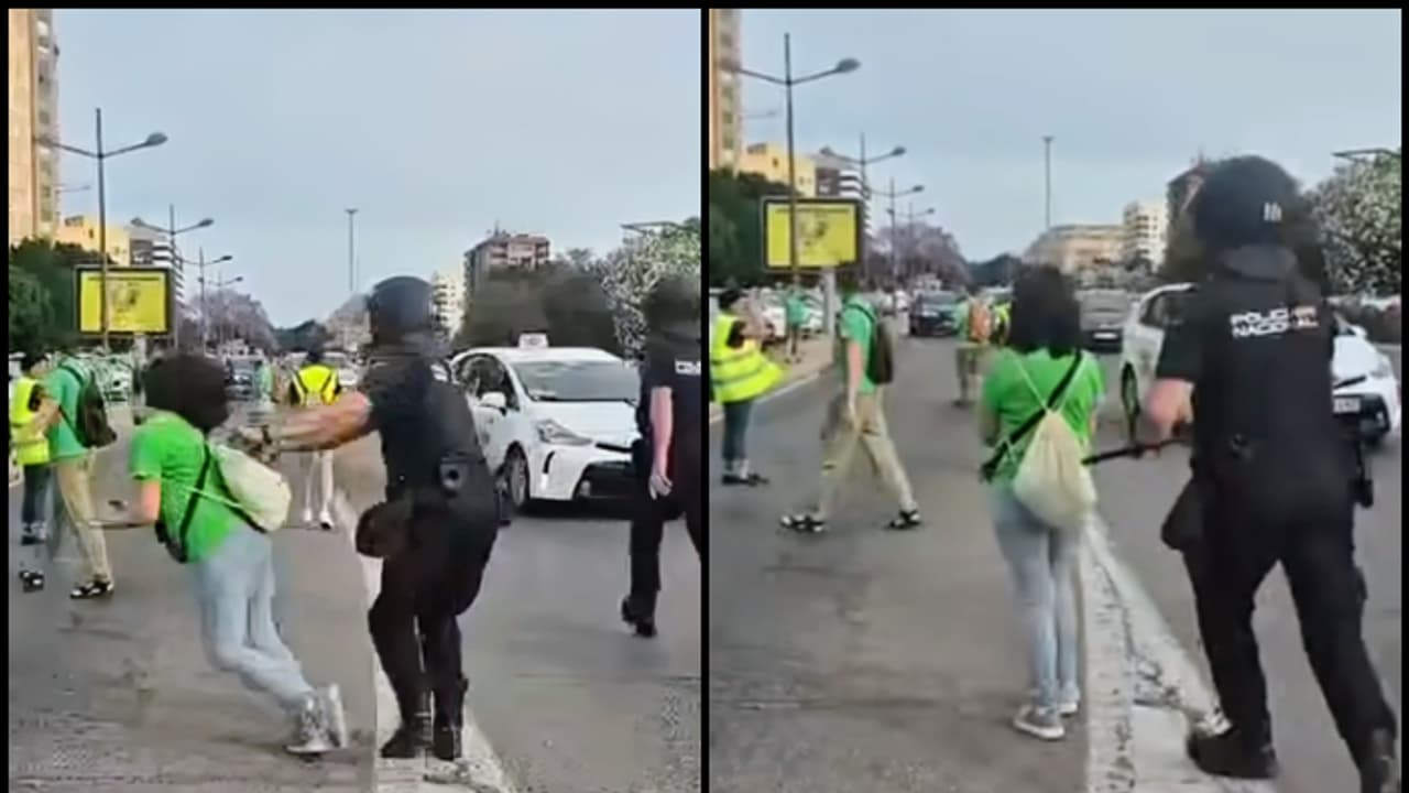 Viral video shows police officer pushing retired teacher to the ground ...
