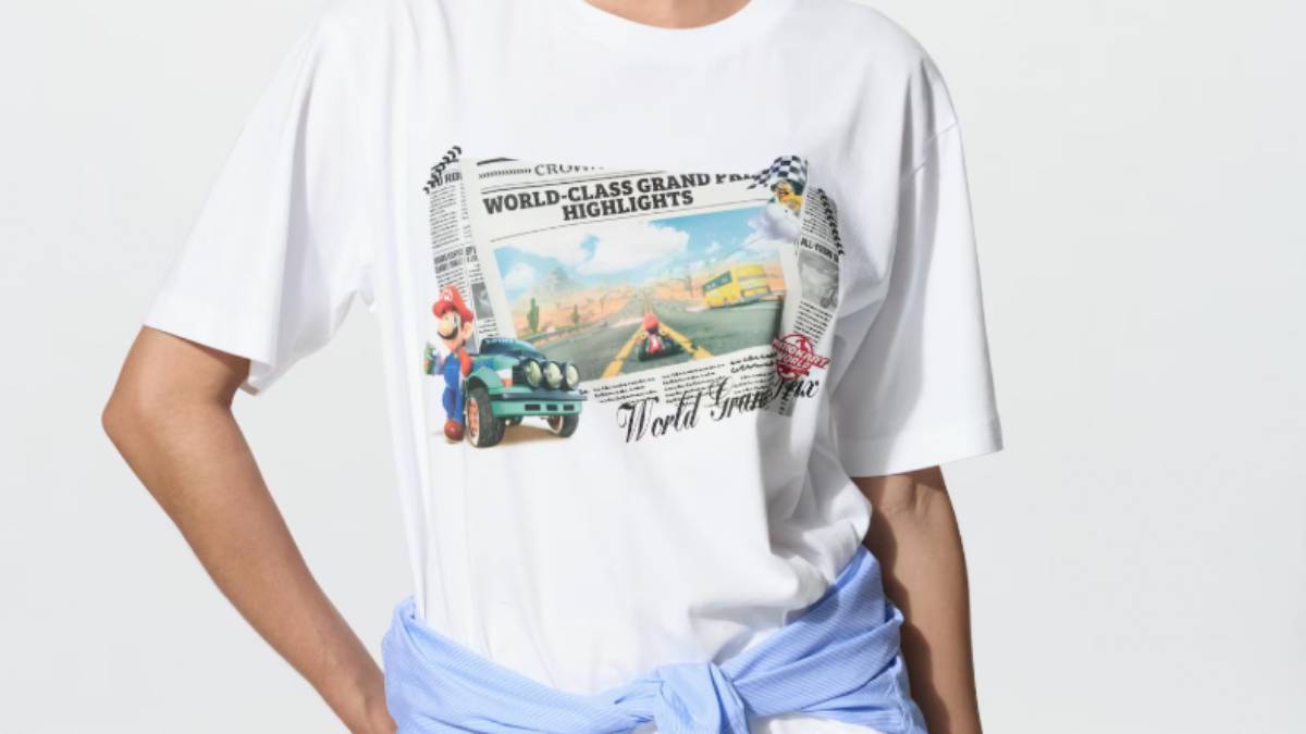 Uniqlo will sell Mario Kart World shirts for adults and kids