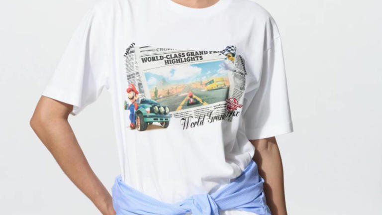 Uniqlo will sell Mario Kart World shirts for adults and kids