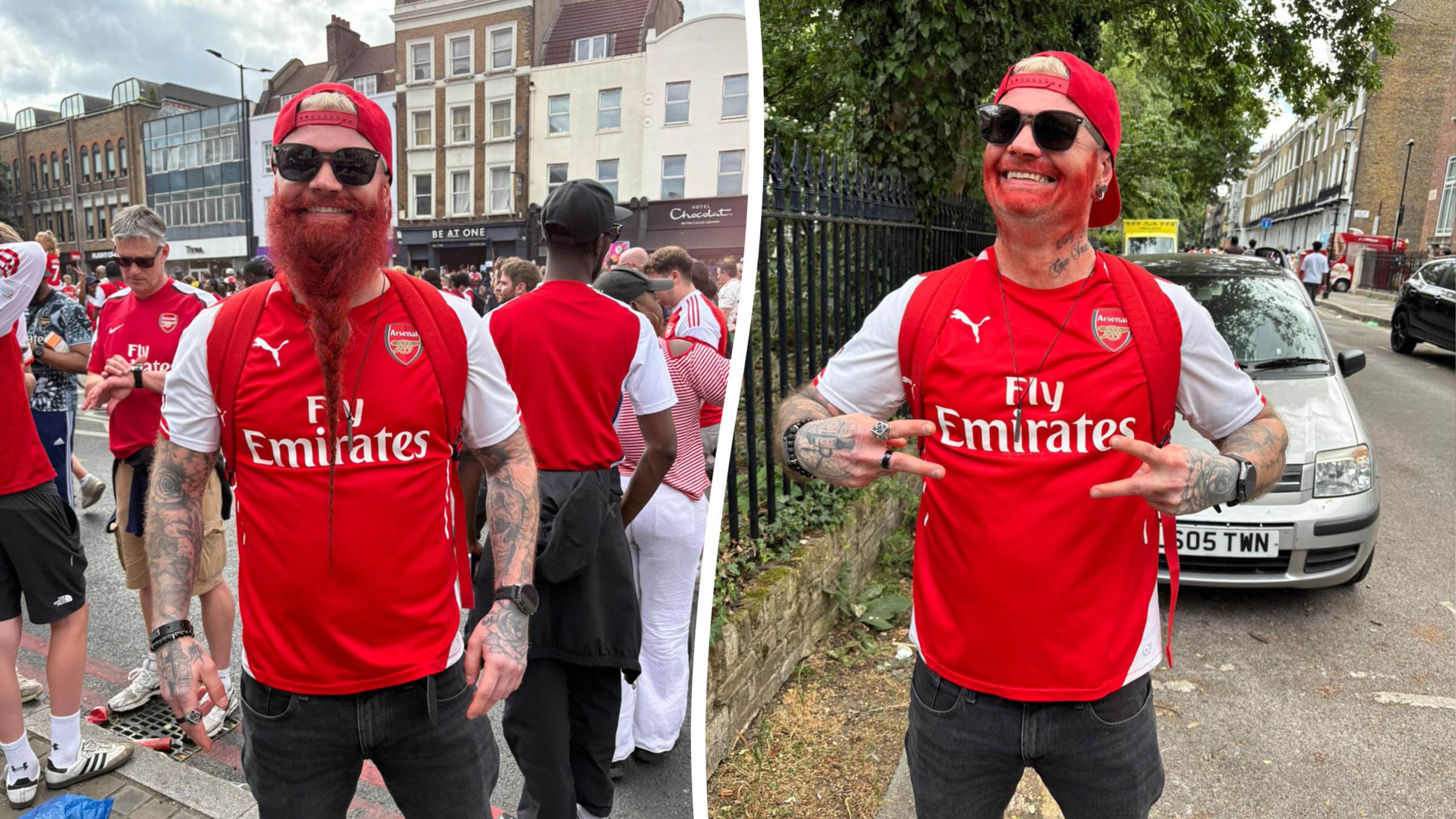 Arsenal fan who vowed not to cut beard until team league won finally ...