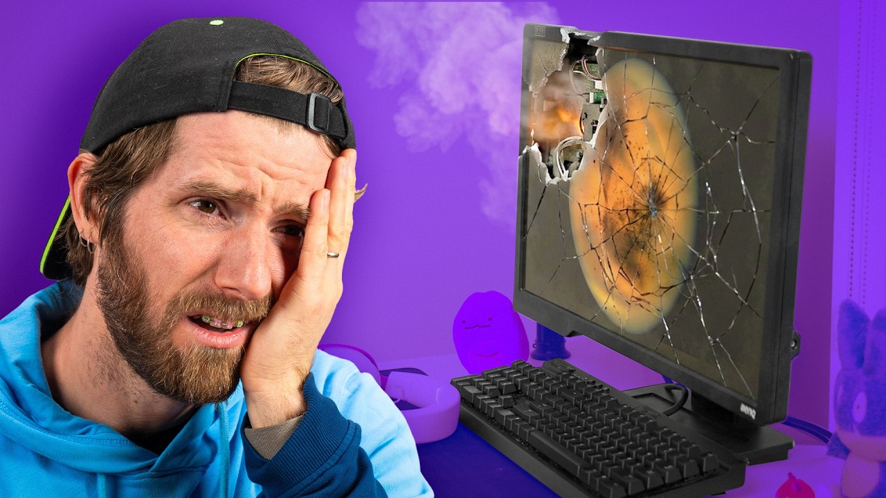 Who has the worst monitor at Linus Tech Tips?