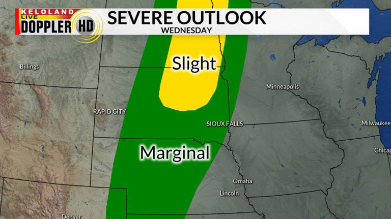 More thunderstorm chances ahead this week in KELOLAND