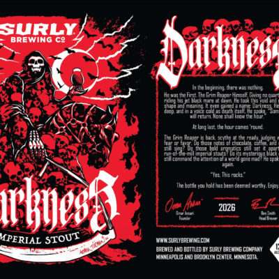 Surly reveals 2026 Darkness Imperial Stout packaging