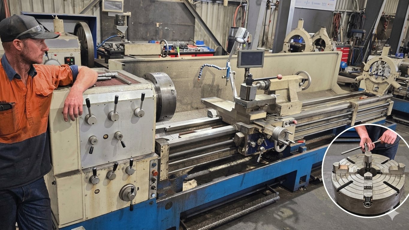Cleaning a 3-jaw chuck for smooth operation