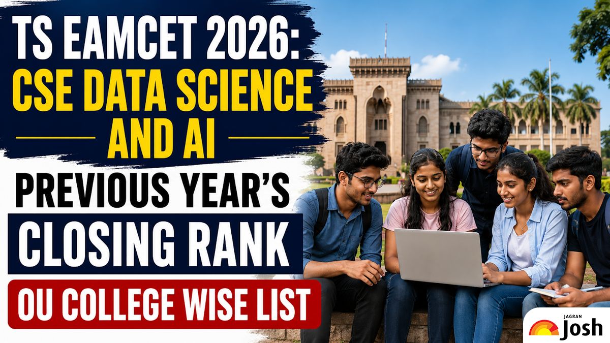 TS EAMCET 2026: CSE Data Science and AI Previous Year's Closing Rank OU ...