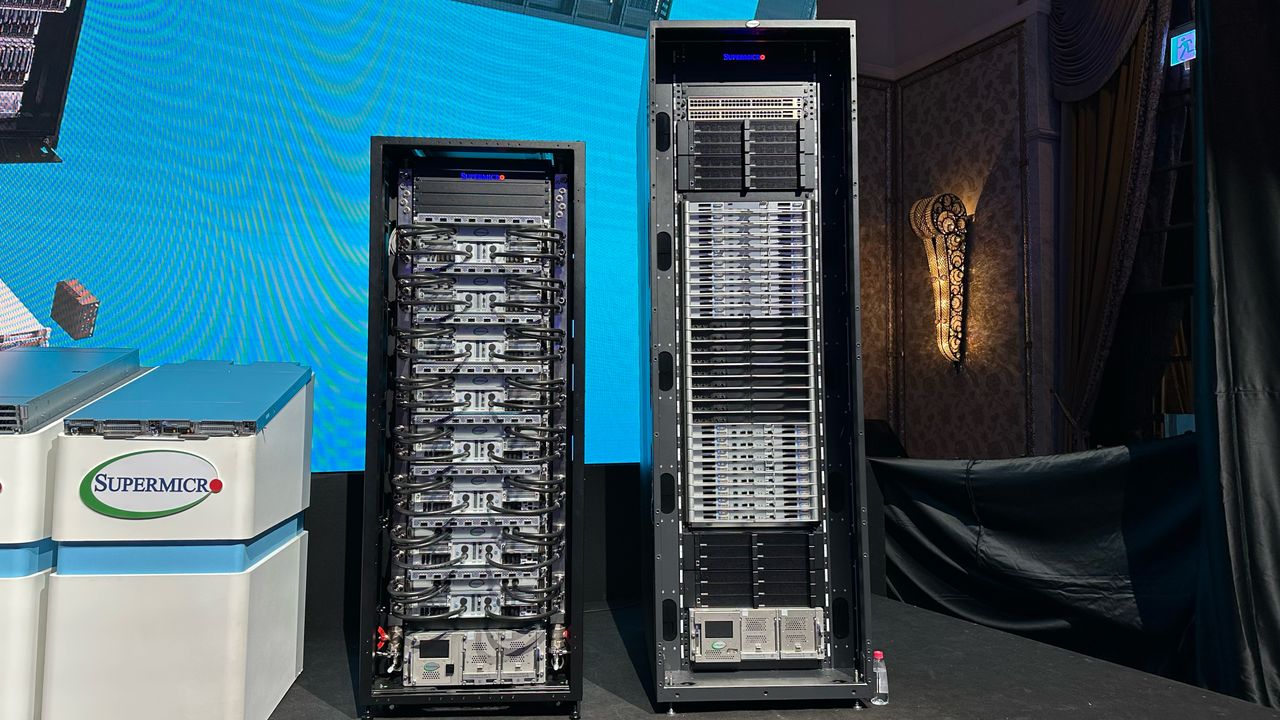 Supermicro shows off Vera Rubin NVL72 rack with all-new type of coolant