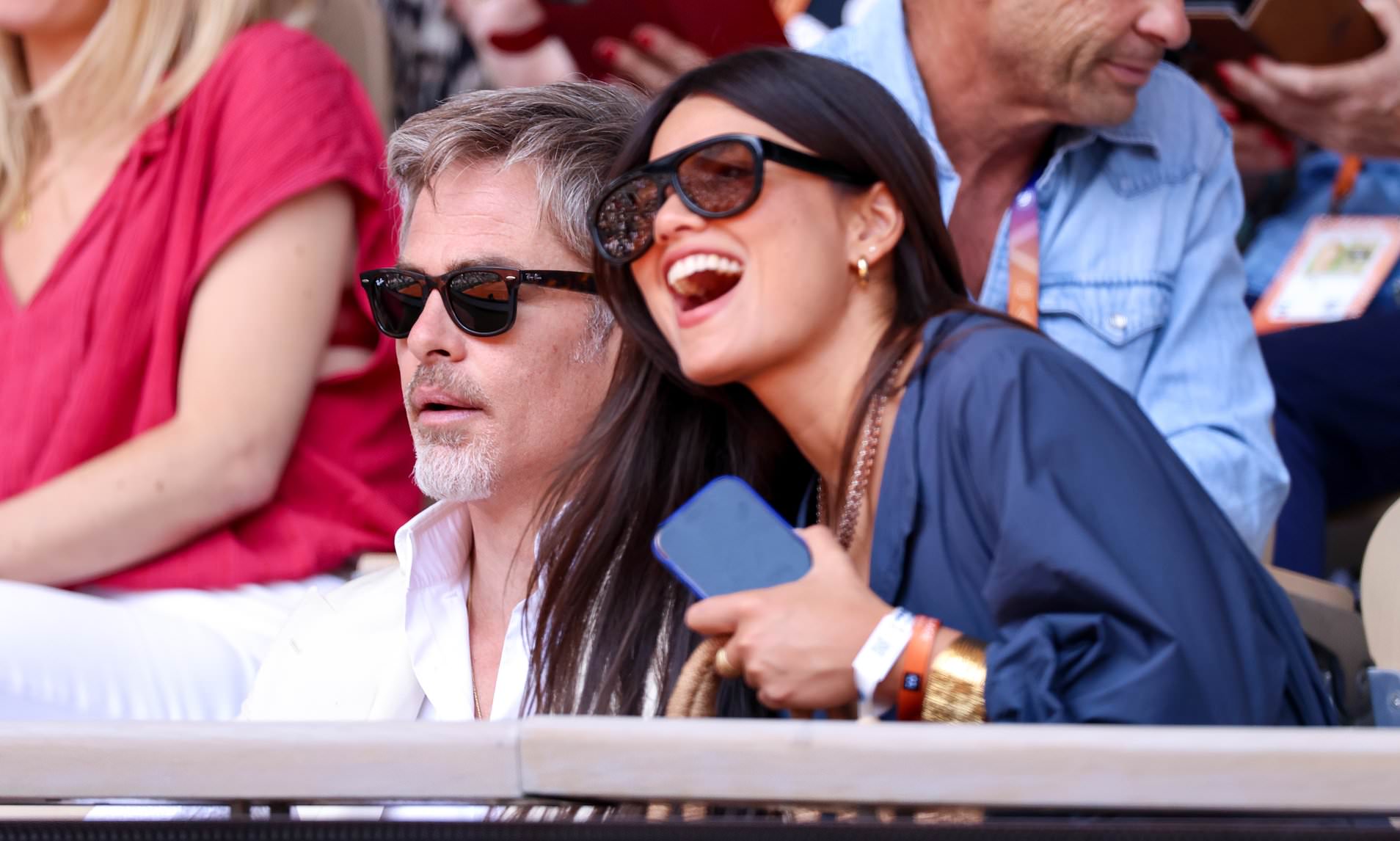 Chris Pine, 45, makes a rare appearance with girlfriend Keana Sky ...