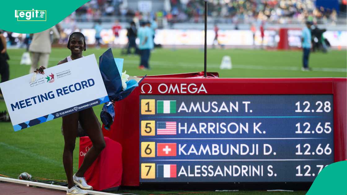 Tobi Amusan storms to Rabat victory and breaks her own meeting record