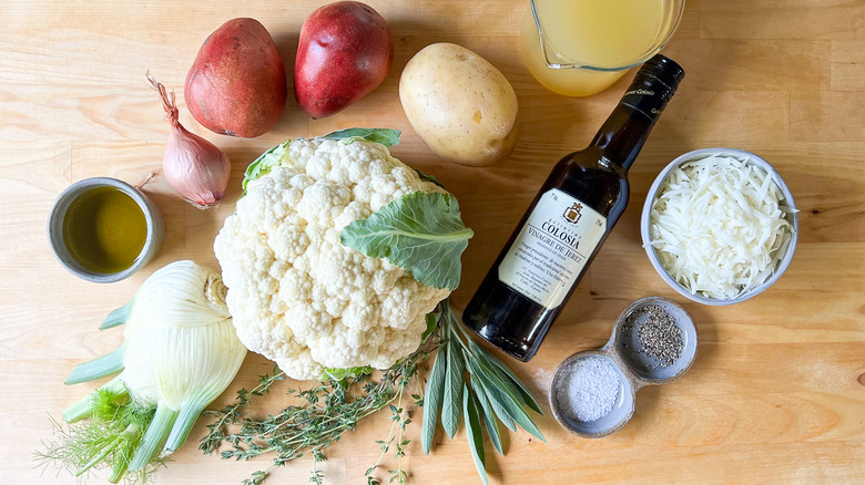 Silky cauliflower cheddar soup recipe