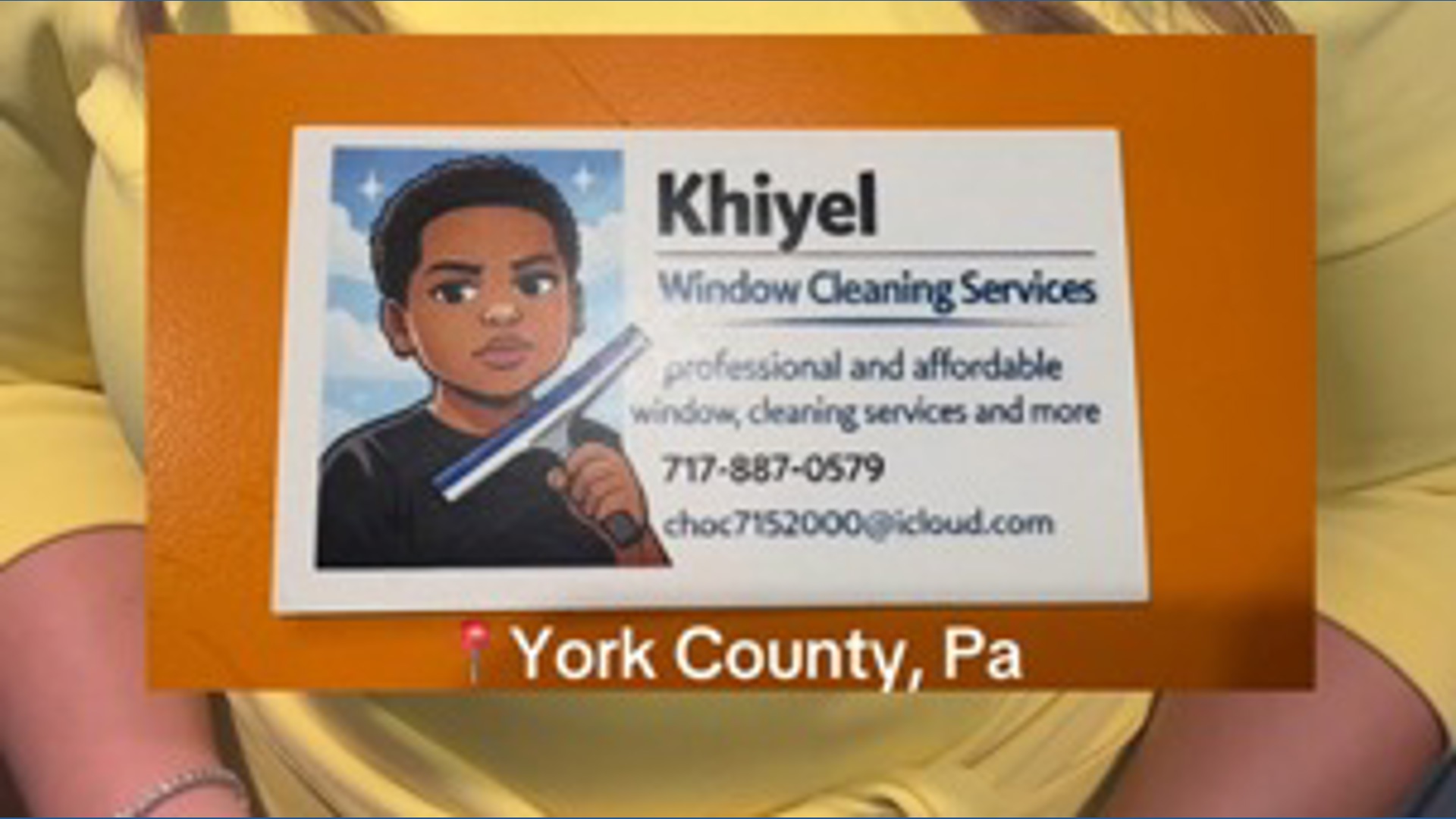 Young window cleaner in York