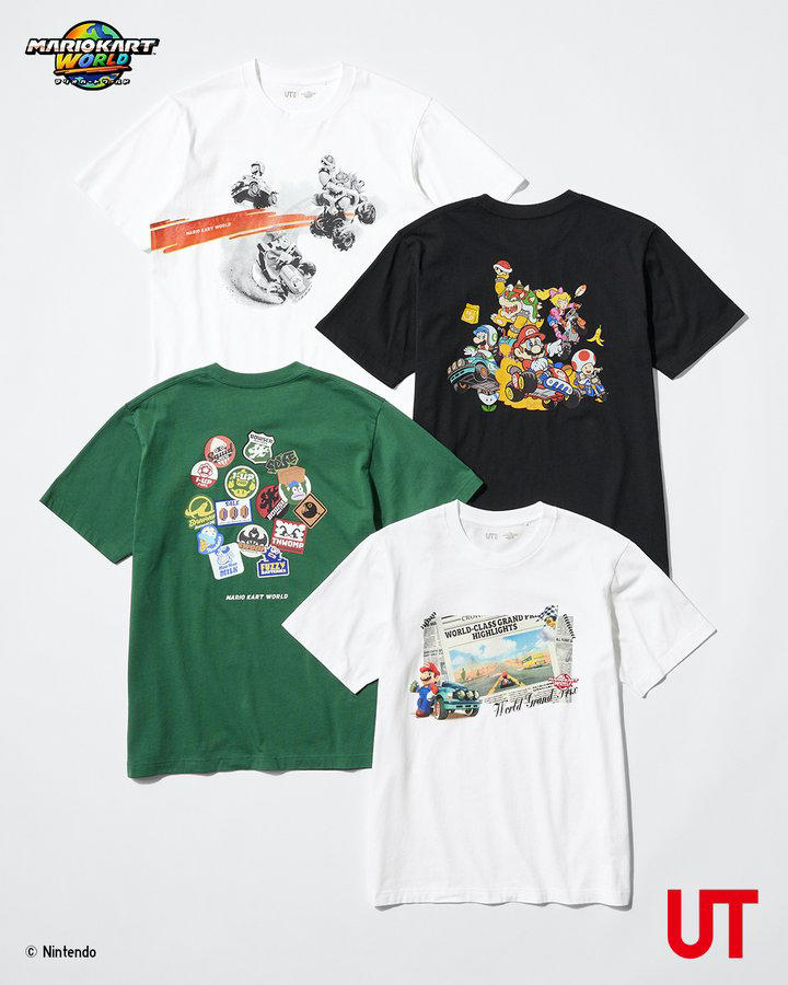 Uniqlo will sell Mario Kart World shirts for adults and kids