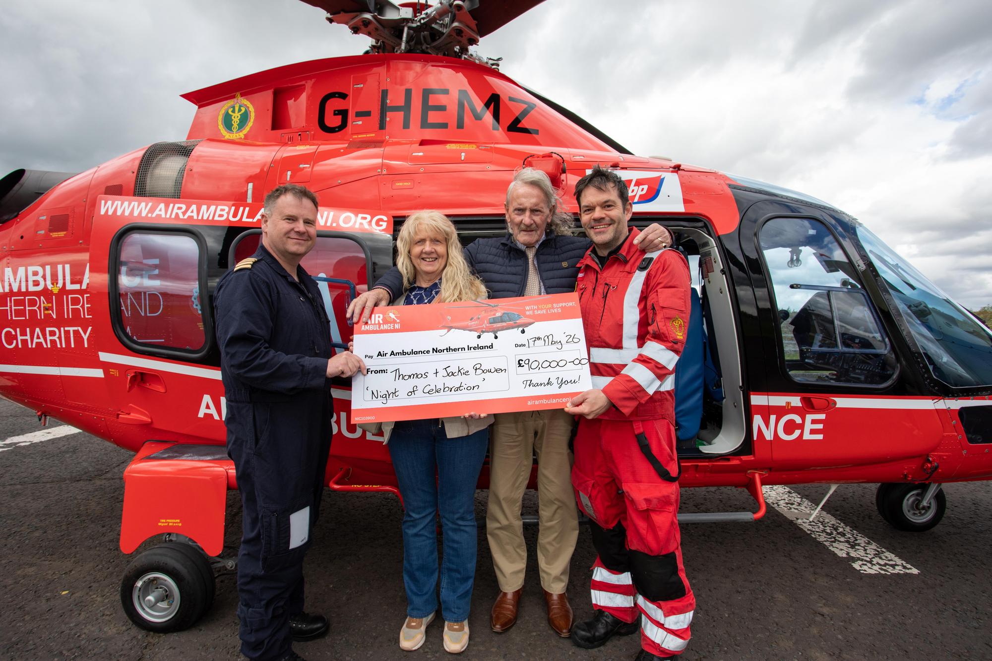 £90K raised for air ambulance after farmer's life saved by their quick ...