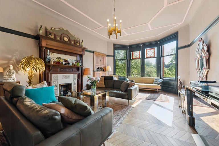 For sale: 'Stunning' double-fronted 3-bedroom flat on one of Hyndland's ...