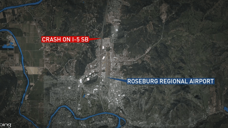 I-5 near Roseburg reopens after crash near milepost 127