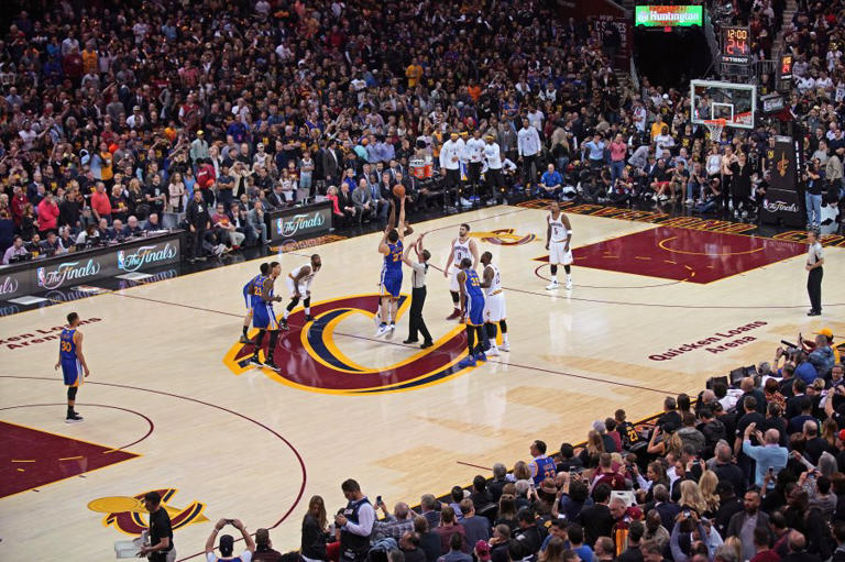 Trophy decals are coming back to NBA Finals courts. Why did they ever ...