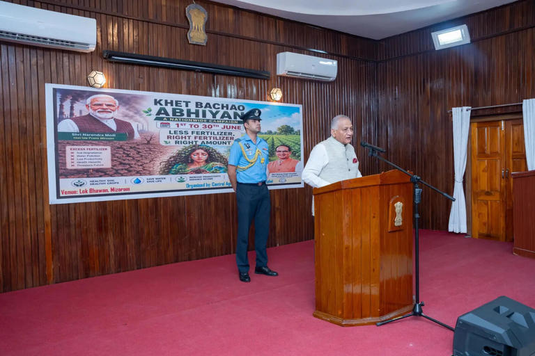 Mizoram guv launches 'Khet Bachao Abhiyan' to curb soil degradation
