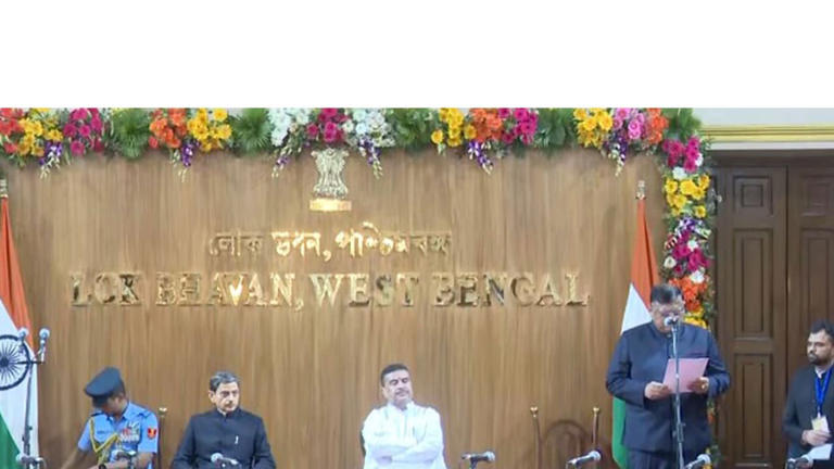 Suvendu Adhikari's 41-member West Bengal cabinet takes oath of office