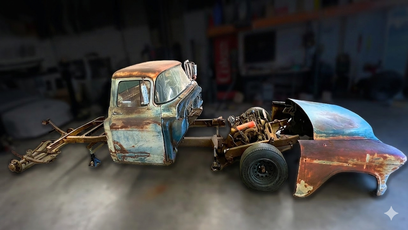 ’55 Apache hot rod build