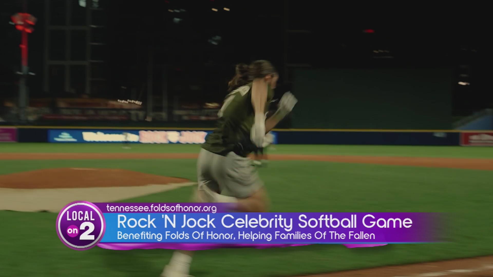 Rock 'N Jock celebrity softball game: Folds of Honor