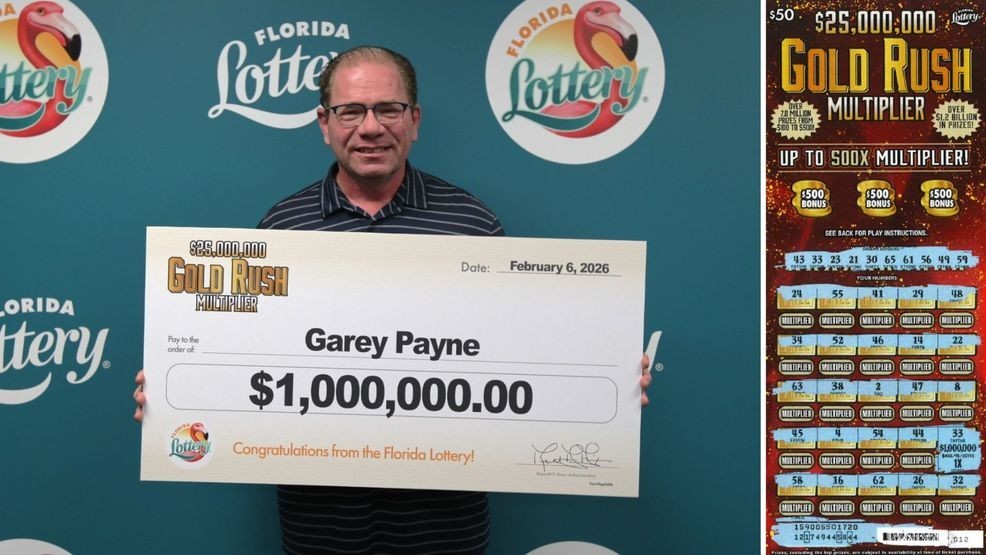 Florida man strikes gold at Walmart with $1 million scratch-off ticket