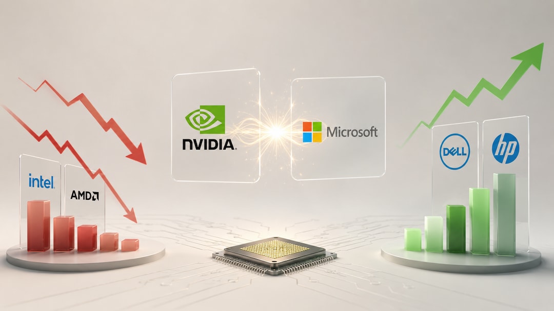 Nvidia-Microsoft 'Spark' deal sends Intel, AMD stocks tumbling while ...