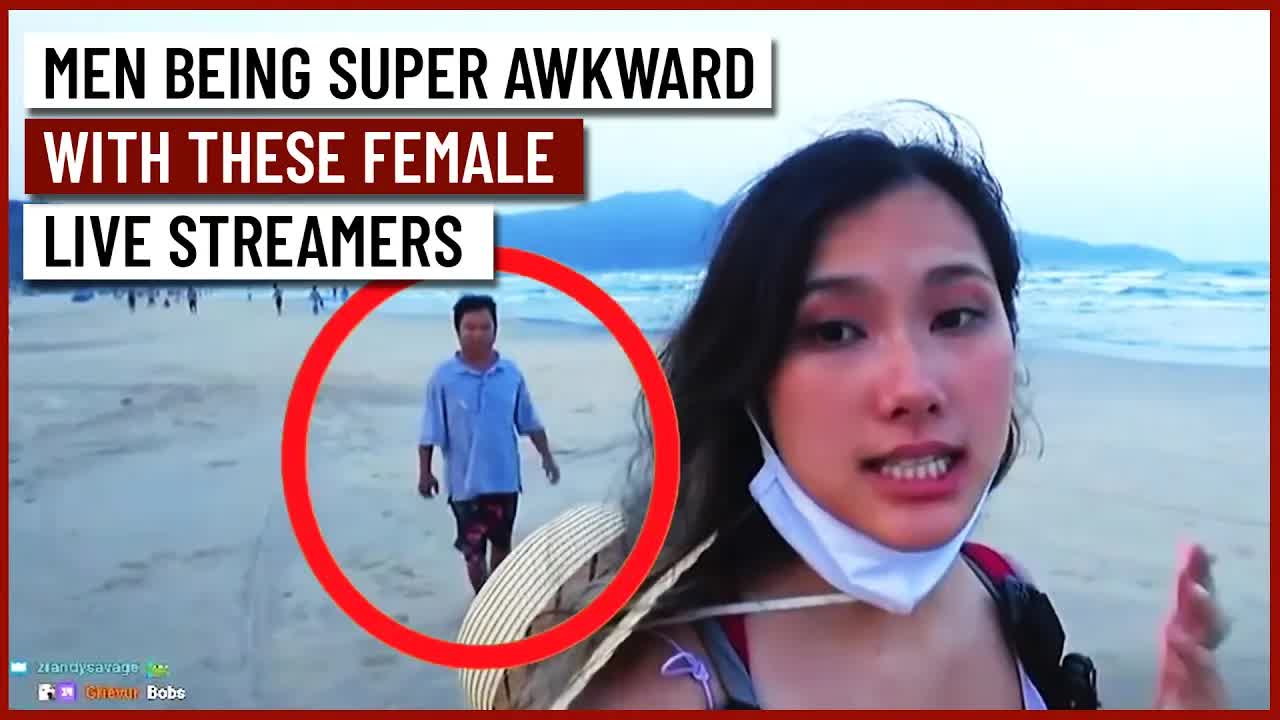 Men's awkward encounters with female live streamers