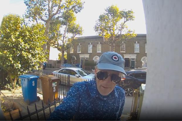 The horror moment owner stamps on dog outside South London home