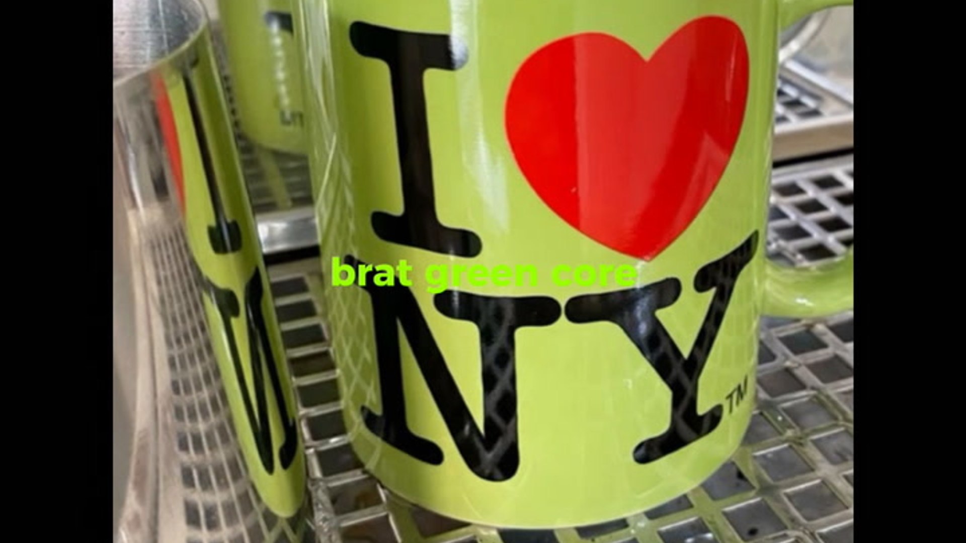 Brat green core aesthetic