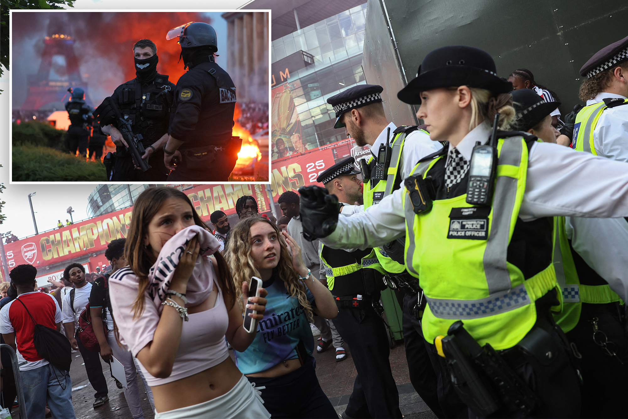 Six stabbed at Arsenal parade in London — hours after PSG triumph turns ...