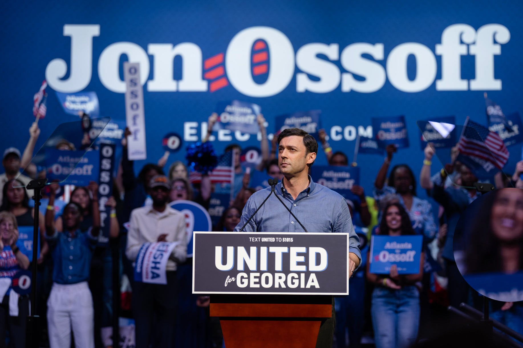 Georgia Senate race centers around corruption as Ossoff rallies base