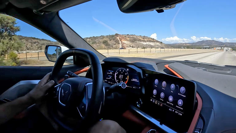 World’s first 8.1L big block C8 Corvette finally hits the freeway