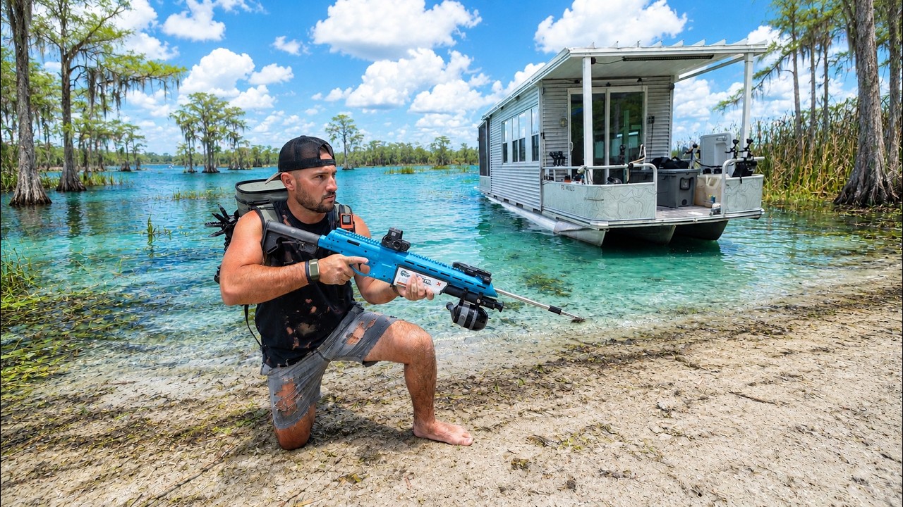 24 hours on a houseboat deep in a swamp paradise