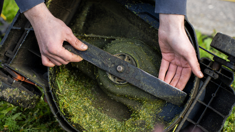 Sharpen your mower blades anywhere with an easy solution from Amazon
