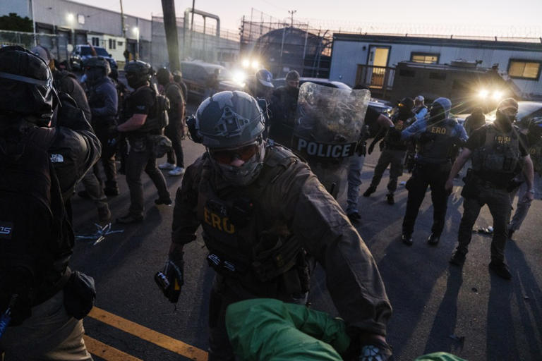 Anti-ICE Delaney Hall protester from NYC charged with threatening to ...
