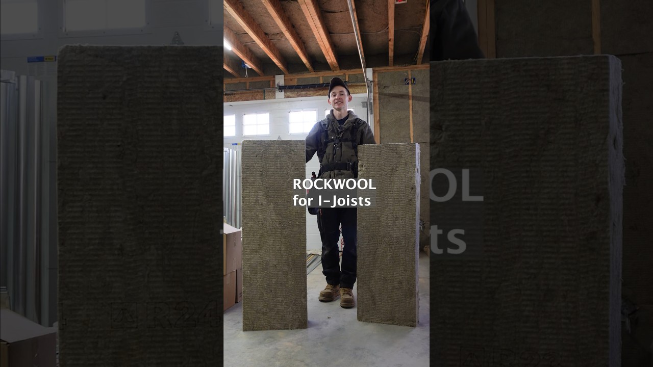 Install ROCKWOOL insulation in I-joist floor systems
